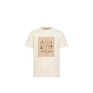 Moncler Safari Wardrobe Print Cotton T-shirt - White