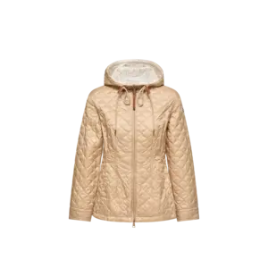 Moncler Arum Hooded Mid-length Down Jacket - Beige