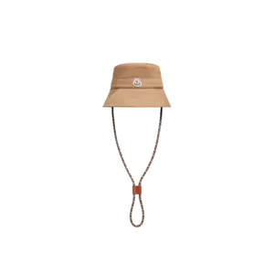 Moncler Logo Bucket Hat - Beige