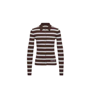 Moncler Striped Cotton Crêpe Polo Shirt - Multicolor