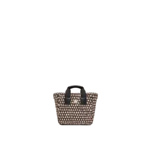 Moncler Micro Caradoc Raffia Tote Bag Multicolor