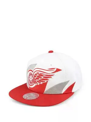 Mitchell & Ness Sharktooth Snapback Cap - White