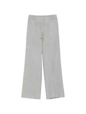 BERWICH Drawstring Wool Trousers - Grey