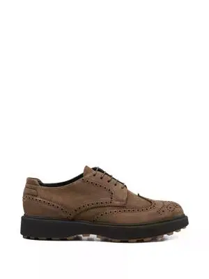 FABI Brogue Derby Shoes - Brown