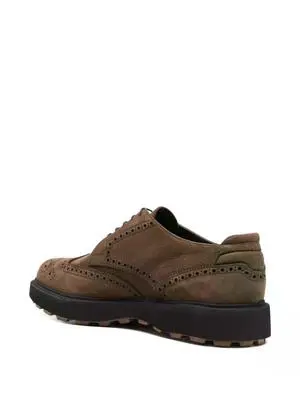 FABI Brogue Derby Shoes - Brown