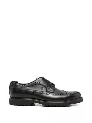FABI Brogue Derby Shoes - Black