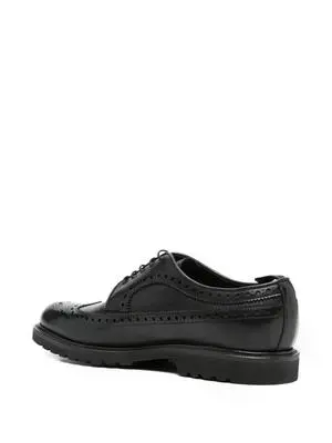 FABI Brogue Derby Shoes - Black