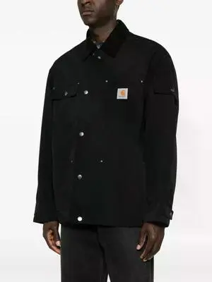 Carhartt Work In Progress Corduroy-collar Pocket Jacket - Black