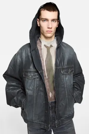 Acne Studios Denim Jacket With Hood