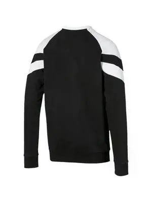 PUMA Crew-neck Long-sleeve Sweatshirt - Black
