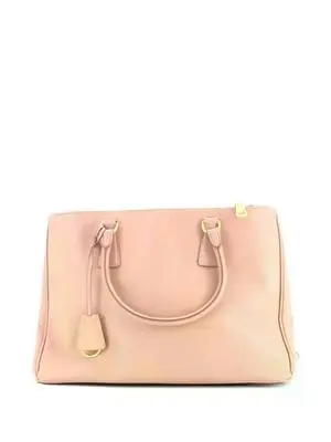 Prada Double Zip Lux Saffiano Leather Medium Tote Bag