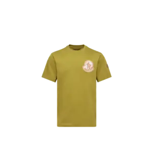 Moncler Moncler Logo Cotton T-shirt Green