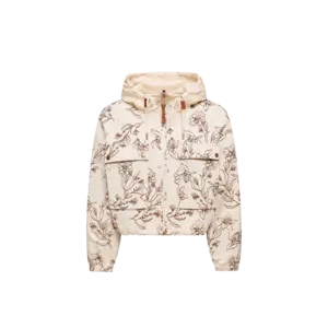 Moncler Nepeta Floral Print Hooded Jacket - Multicolour