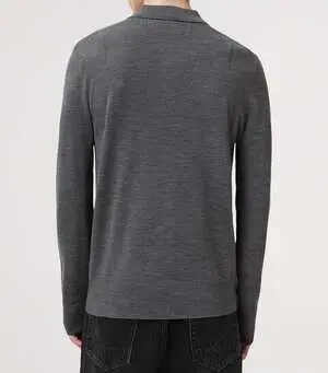 ALLSAINTS Merino Wool Mode Polo Shirt