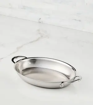 HESTAN Stainless Steel Oval Au Gratin Dish