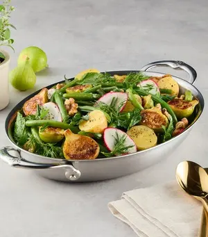 HESTAN Stainless Steel Oval Au Gratin Dish