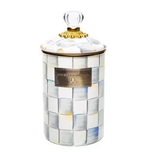 MACKENZIE-CHILDS Large Sterling Check Canister