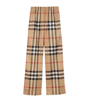 Burberry Cotton Check Trousers