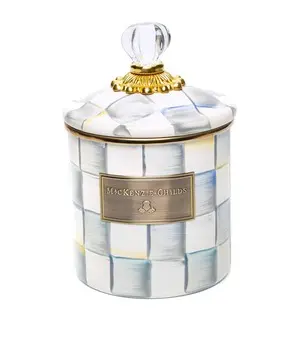 MACKENZIE-CHILDS Small Sterling Check Canister
