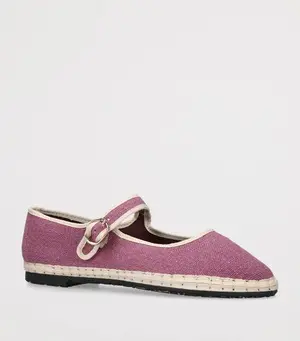 FLABELUS Ariadne Linen Mary Janes