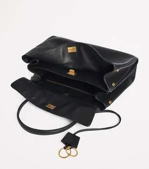 Balenciaga Medium Calfskin Rodeo Shoulder Bag - Black