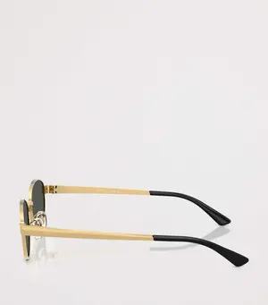 Ray-ban Rb3774d Metal Oval Sunglasses