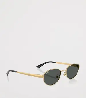 Ray-ban Rb3774d Metal Oval Sunglasses