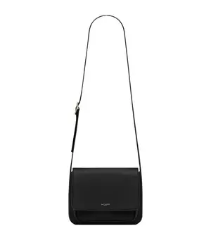 Saint Laurent Small Logo Messenger Bag - Black