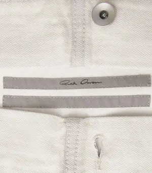Rick Owens Cropped Distressed Denim Jacket
