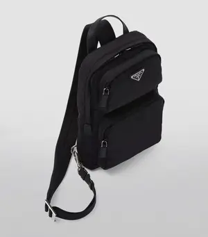 Prada Re-nylon And Saffiano Leather Backpack