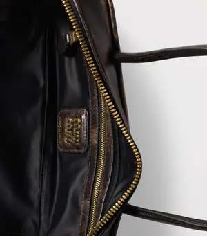Miu Miu Leather Beau Top-handle Bag - Brown