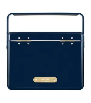 FIELDBAR Mini Bar Cooler Box With Leather Sling - Blue