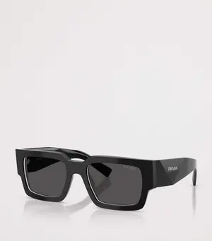 Prada Acetate Rectangular Sunglasses