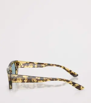 VOGUE Rectangular Tortoiseshell Sunglasses - Brown