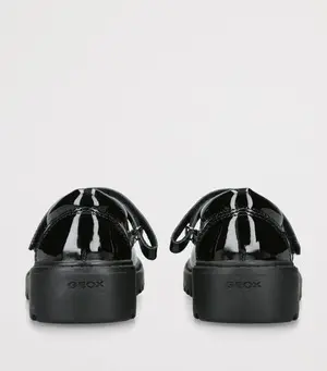 Geox Faux Leather Mary Jane Shoes