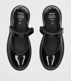 Geox Faux Leather Mary Jane Shoes