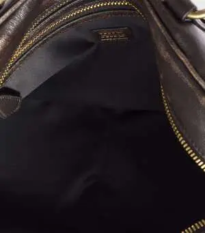 Miu Miu Nappa Leather Pocket Top-handle Bag - Brown