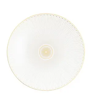 Christofle Porcelain Malmaison Platinum Impériale Dessert Plate - Silver