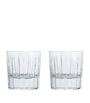 Christofle Crystal Iriana Crystal Old Fashioned Glasses - Silver