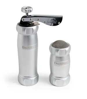 MARCATO Aluminium Cookie Press And Dispenser Set - Silver