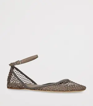 Christopher Esber Mesh Minette Ballet Flats - Brown
