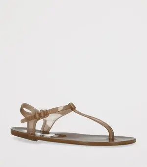 Christopher Esber Billi T-bar Flat Sandals - Brown