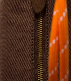 Miu Miu Gabardine Wristlet Pouch - Brown