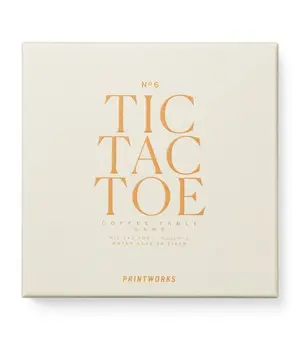 PRINTWORKS Classic Tic Tac Toe Set - Neutral
