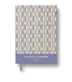 Papier Starry Ikat A5 Finance Planner - Blue
