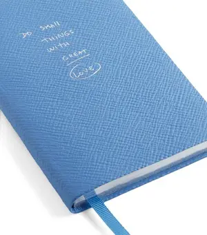 Smythson X Thomas Lélu Panama Leather Do Small Things Panama Notebook