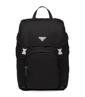 Prada Re-nylon Backpack - Black