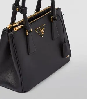Prada Saffiano Leather Galleria Top-handle Bag - Black