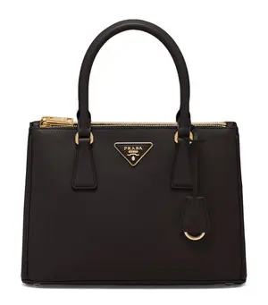 Prada Leather Galleria Top-handle Bag - Black