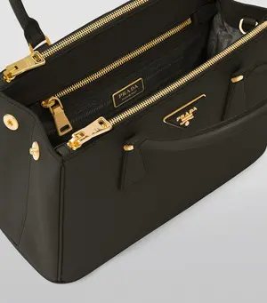 Prada Leather Galleria Top-handle Bag - Black